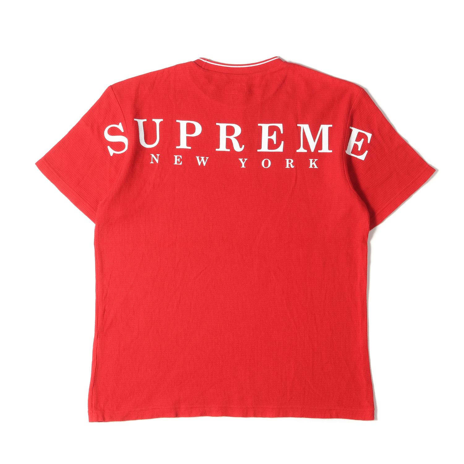 【楽天市場】Supreme シュプリーム Tシャツ サイズ:S 19SS バックロゴ リブライン ワッフル クルーネック Tシャツ ...