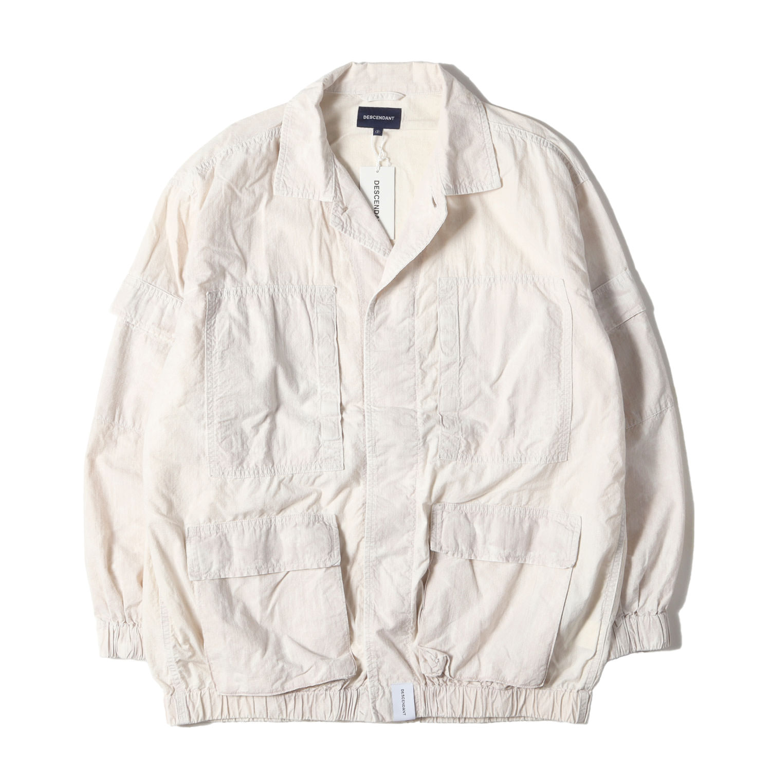 【楽天市場】DESCENDANT ディセンダント ジャケット サイズ:M 硫化染め リップストップ ワーク シャツ DWU RIPSTOP ...