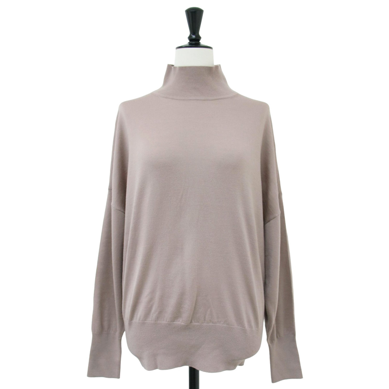 【楽天市場】theory luxe セオリーリュクス ニット ピンクベージュ サイズ:38(M) ウール ボトルネック ニット / NORFOLK GIGI 長袖 ハイネック ハイゲージ ...