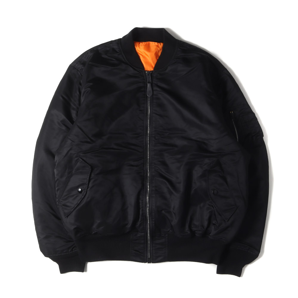 【楽天市場】ALPHA アルファ ジャケット サイズ:3L MA-1 フライトジャケット ブラック 黒 アウター ブルゾン 上着 ジャンパー【メンズ】【中古】【K4281】：ブランド古着の ...
