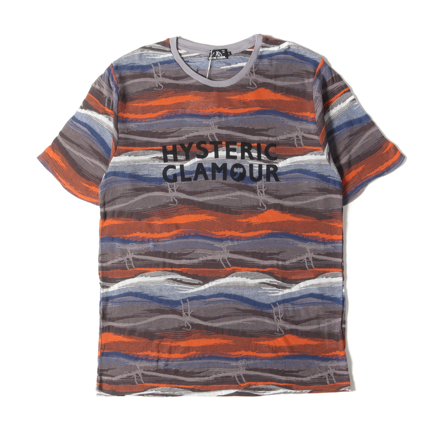 【楽天市場】HYSTERIC GLAMOUR ヒステリックグラマー Tシャツ サイズ:L / HYS SYMBOL pt スラブ ボーダー ...