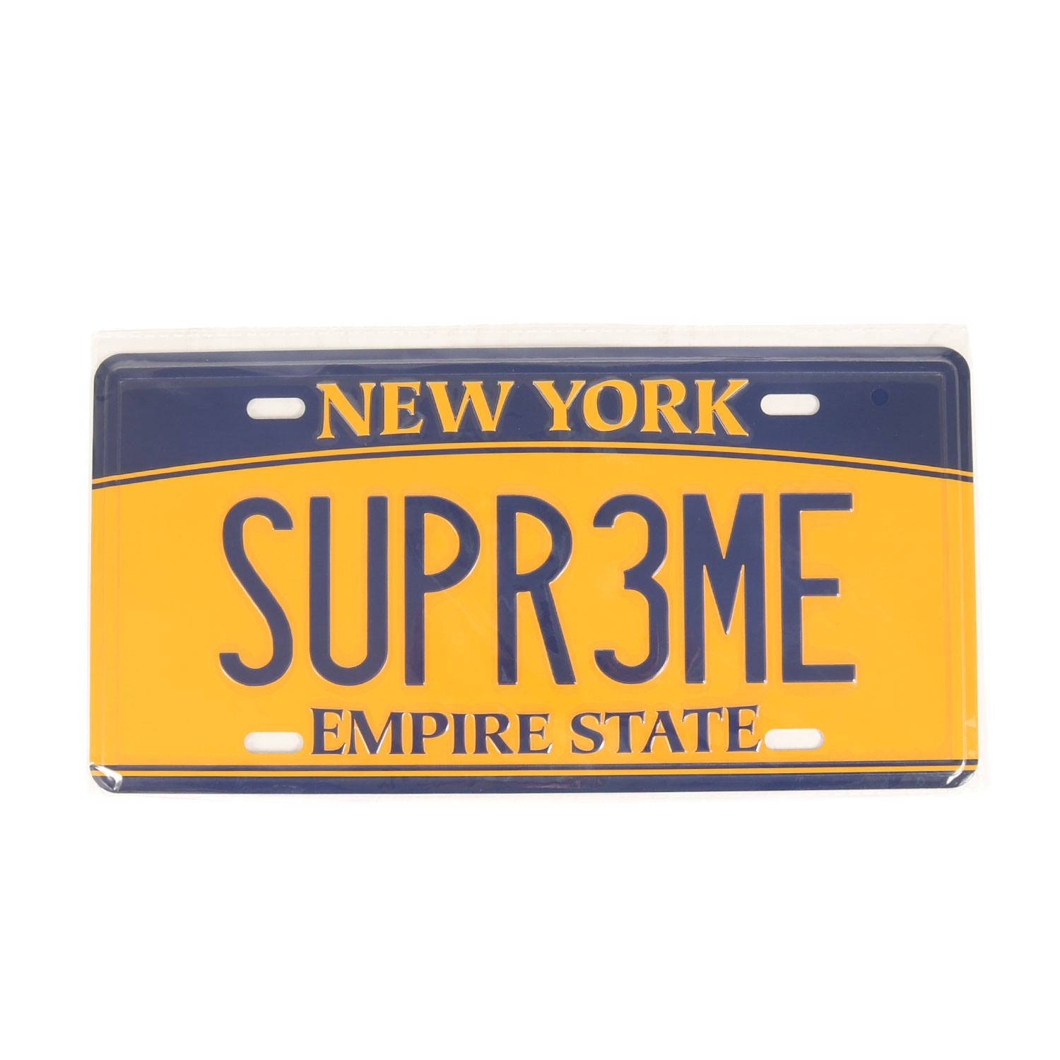 【楽天市場】Supreme シュプリーム 25SS ライセンスプレート / ナンバープレート (License Plate) / イエロー ...