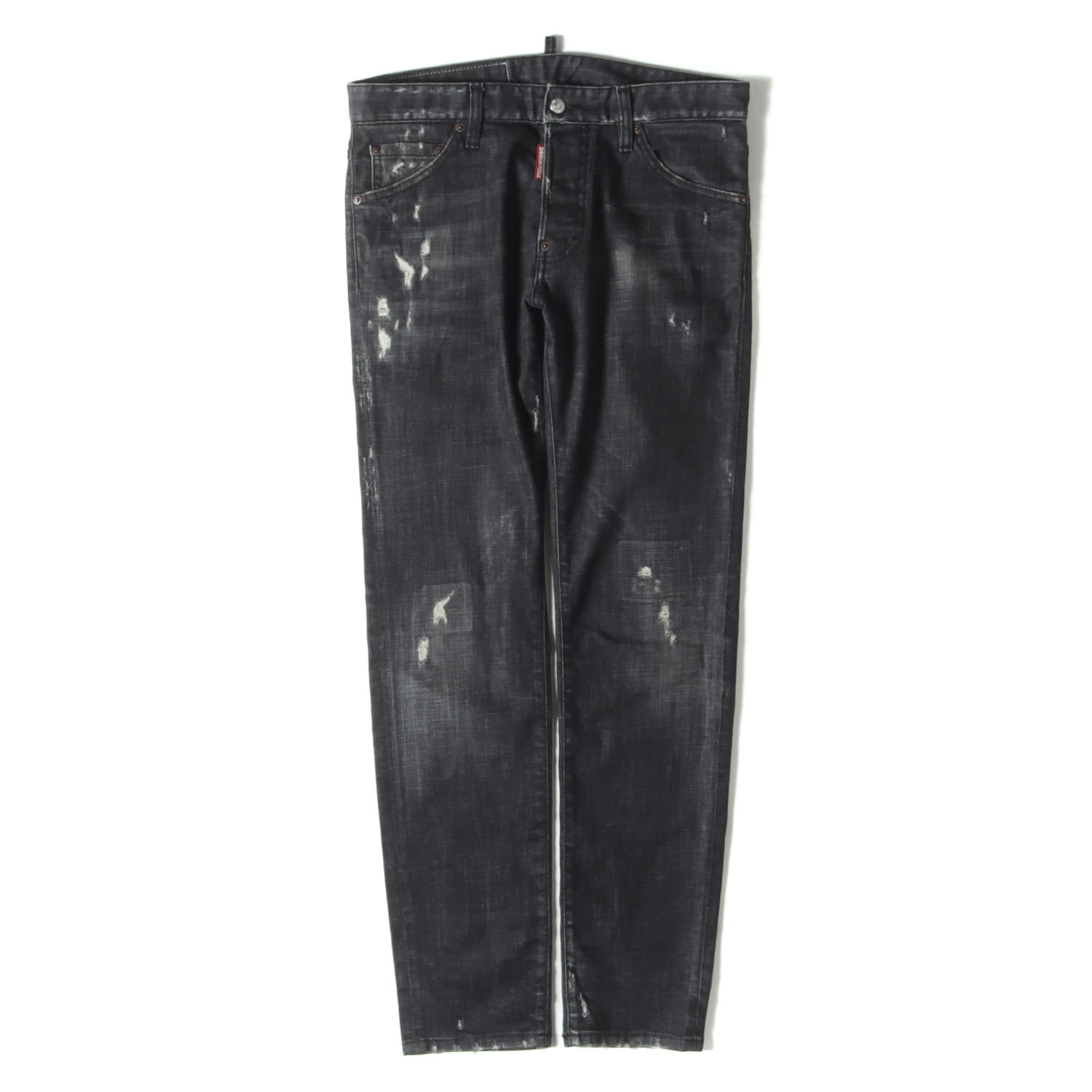 【楽天市場】DSQUARED2 ディースクエアード パンツ サイズ:48 / 20SS ダメージ加工 ストレッチ スリム テーパード デニム ...