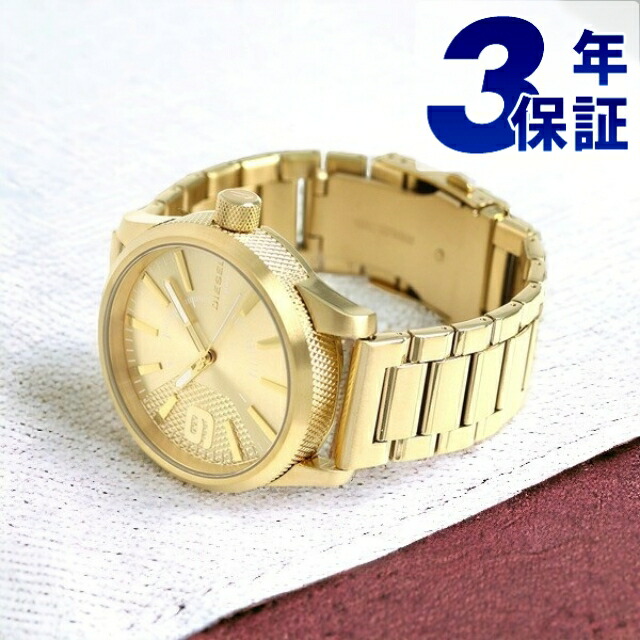 【楽天市場】【当店限定★全品ポイント5倍】 ディーゼル 時計 メンズ DIESEL 腕時計 DZ1761 ラスプ 47mm オールゴールド 父 ...