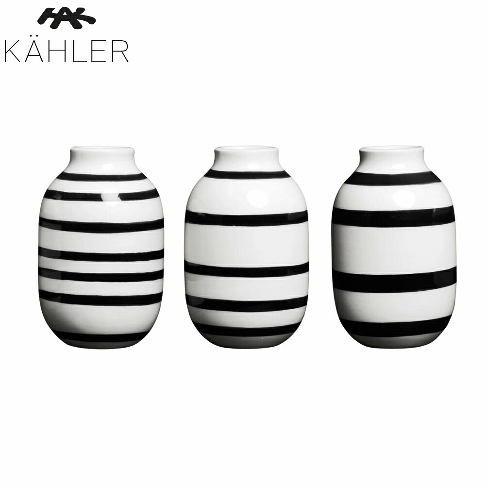 【楽天市場】【スーパーセール】ケーラー オマジオ 花瓶 フラワーベース ミニ ブラック KAHLER OMAGGIO Black mini ...