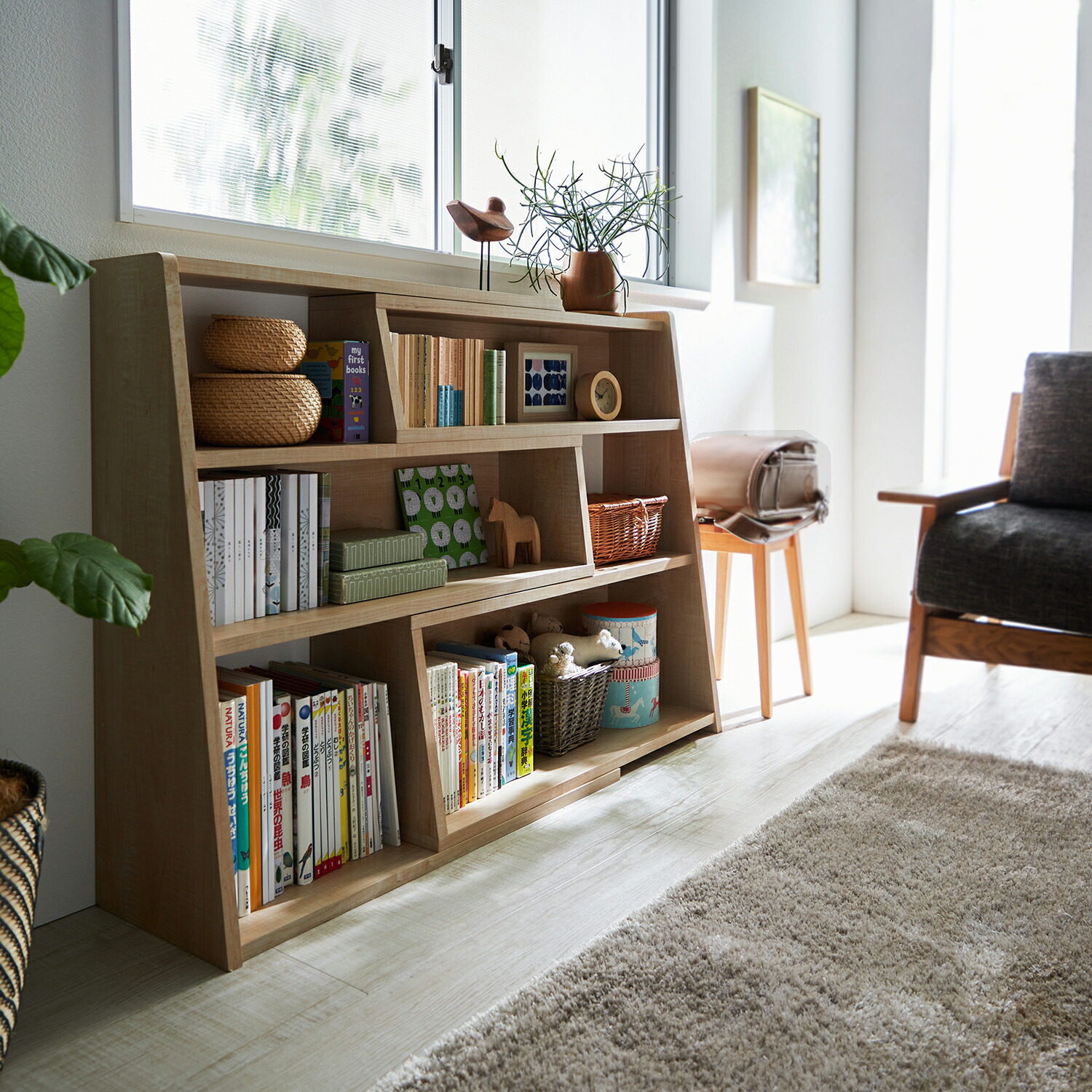 【10%OFF! 12/3 20:00-12/11 1:59】本棚 ブックシェルフ 「 ホワイト ライトナチュラル ダークブラウン 」 B／90〜150 本棚 伸縮 おしゃれ ブックシェルフ ...
