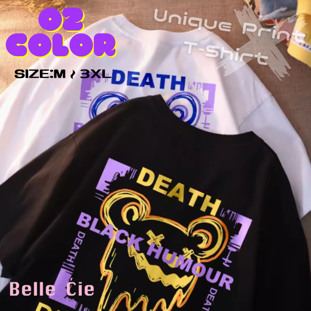 【楽天市場】【6月27日8時59分まで10%OFF】 Tシャツ 半袖 プリントT トップス ユニーク ファンキー ロゴ レディース 韓国ファッション 大きい かわいい くま 夏 黒 白 大きい ...