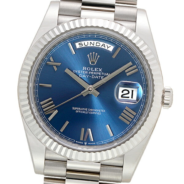 【楽天市場】【未使用】【保証書2022年11月記載】ROLEX ロレックス デイデイト40 228239 (ブルー)：BELLE MONDE
