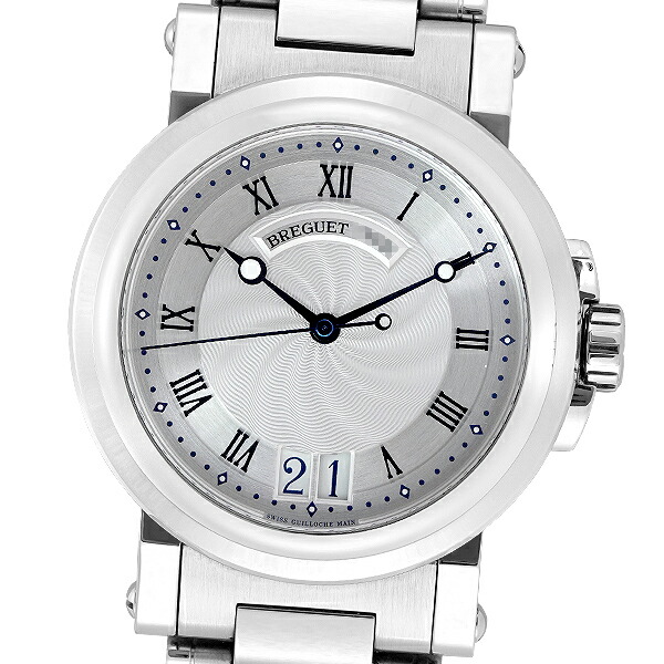 【楽天市場】【美品】【箱・保証書付】BREGUET ブレゲ マリーンII ラージデイト 5817ST/12/SM0【中古】：BELLE MONDE