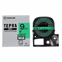 【楽天市場】キングジム「テプラ」PRO用 テプラテープ「SC9GW」強粘着ラベル緑 黒文字 幅9mm 長さ8m KING JIM TEPRA 「テプラ」PROテープカートリッジ：べるえぽ