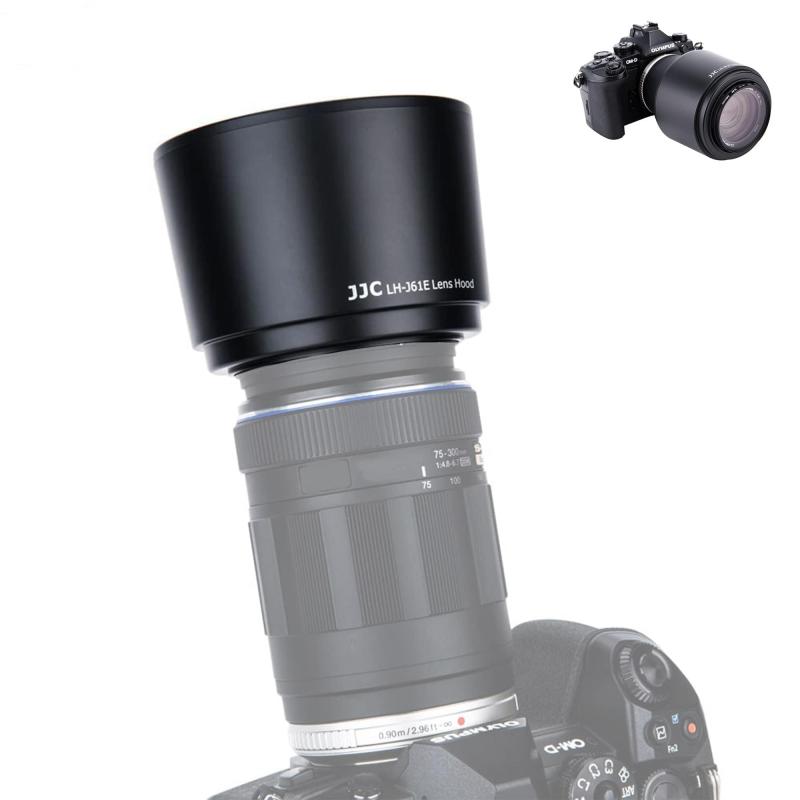 【楽天市場】JJC オリンパス LH-61E 互換できる 可逆式 レンズフード OLYMPUS M.ZUIKO DIGITAL ED 75 ...