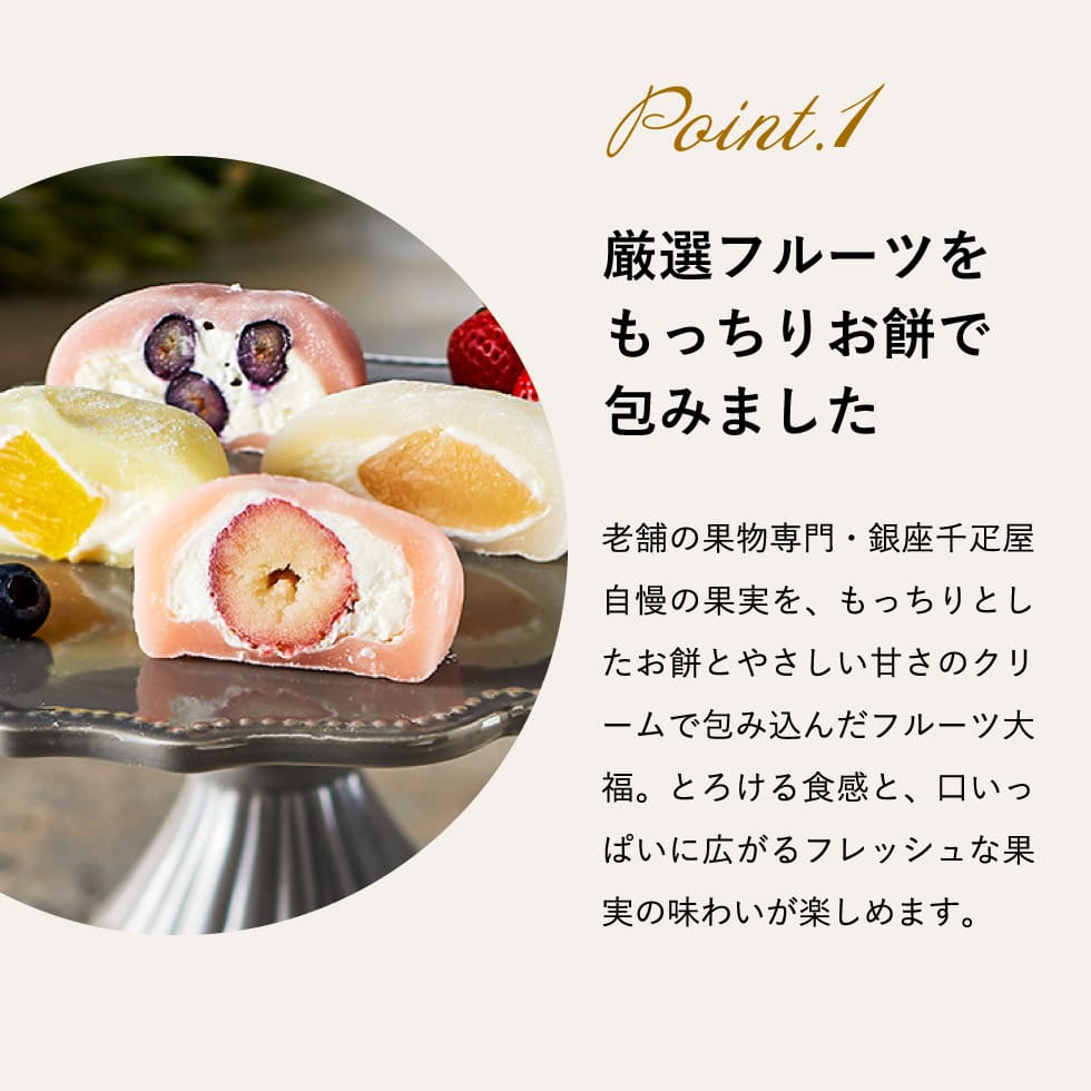 【楽天市場】お中元 残暑見舞い ギフト ギフト スイーツ お菓子 送料無料 銀座千疋屋 銀座フルーツ大福 8個 PGS-329 メーカー直送 / お供え 日持ち 内祝い お菓子 スイーツ ...