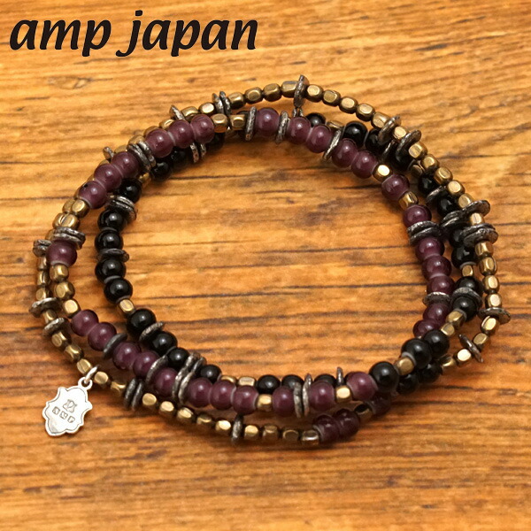 【楽天市場】amp japan アンプジャパン トリプルハーツ ロングビーズ ブレスレット/ネックレス 日本製 HYHK-413PP【正規品 ...