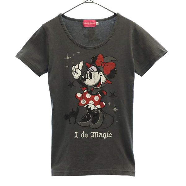 【楽天市場】東京ディズニーリゾート ミニーマウス プリント 半袖 Tシャツ M グレー TOKYO Disney RESORT レディース 【中古】 【230810】 メール便可：Bellis