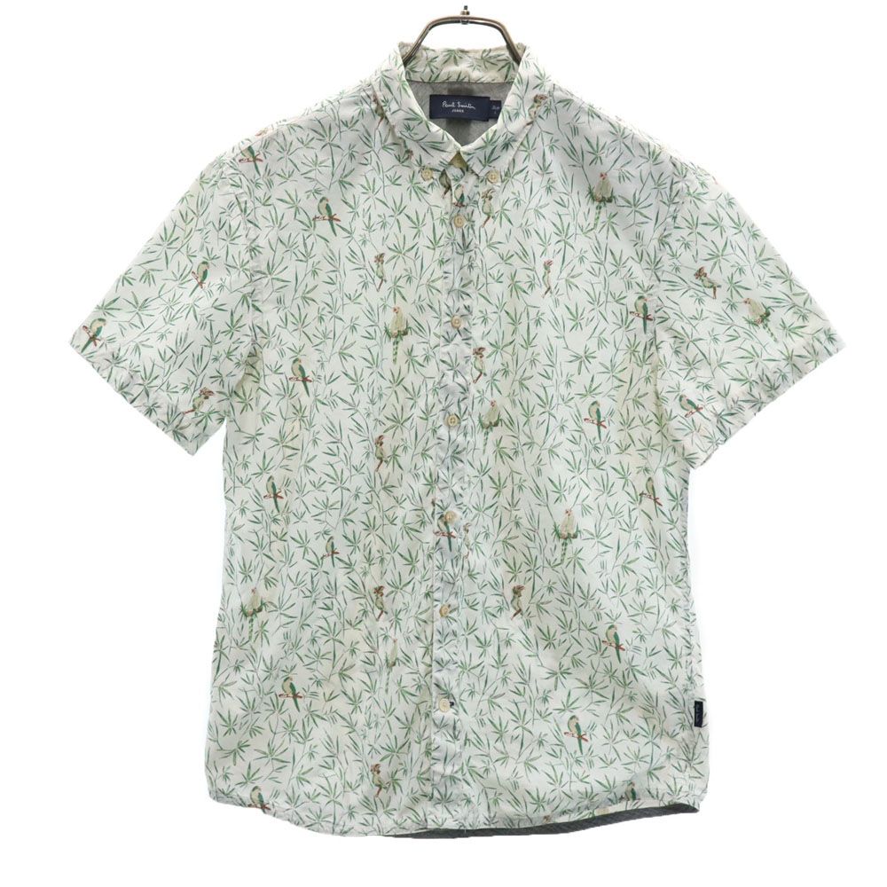 【楽天市場】ポールスミスジーンズ 総柄 半袖 ボタンダウンシャツ L ホワイト系 Paul Smith JEANS レディース 【中古 ...