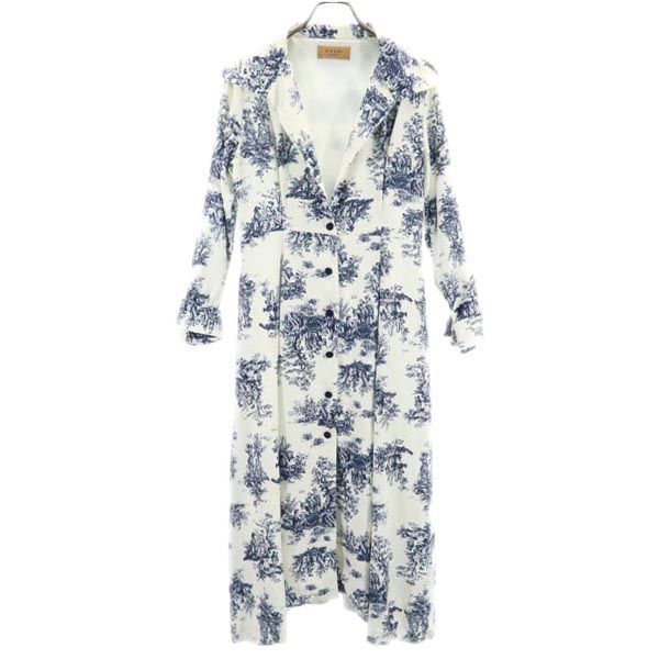 【楽天市場】古着 アメリ AMERI UNDRESSED 総柄 長袖 シャツワンピース M ホワイト系 レディース 【中古】 【PD】：Bellis