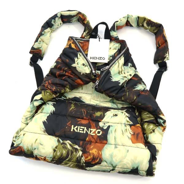 【楽天市場】古着 未使用 KENZO ケンゾー 21AW kenzomania 2WAY FA65SA003F23 総柄 キルティング デイパック バックパック メンズ 【中古】：Bellis
