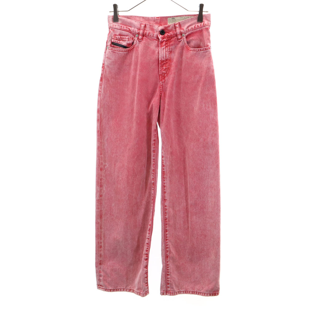 【楽天市場】ディーゼル ワイドデニムパンツ w24 レッド系 DIESEL ジーパン レディース 【中古】：Bellis