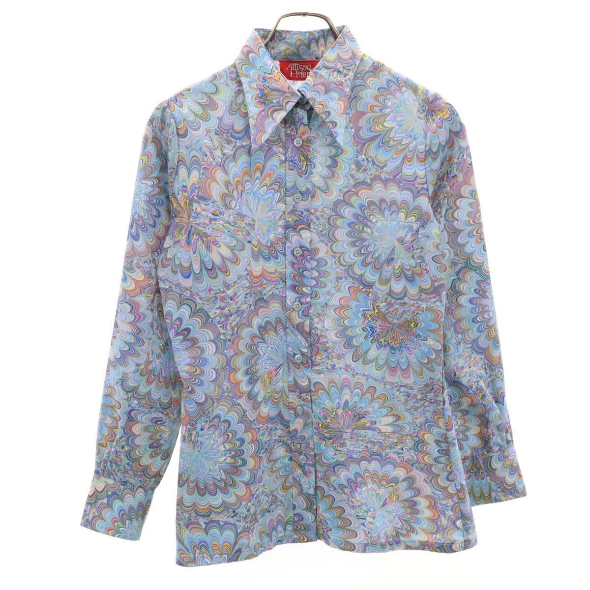 【楽天市場】古着 Allison Peters 70s ヴィンテージ サイケ柄 長袖 シャツ 9 マルチ レディース 【中古】：Bellis