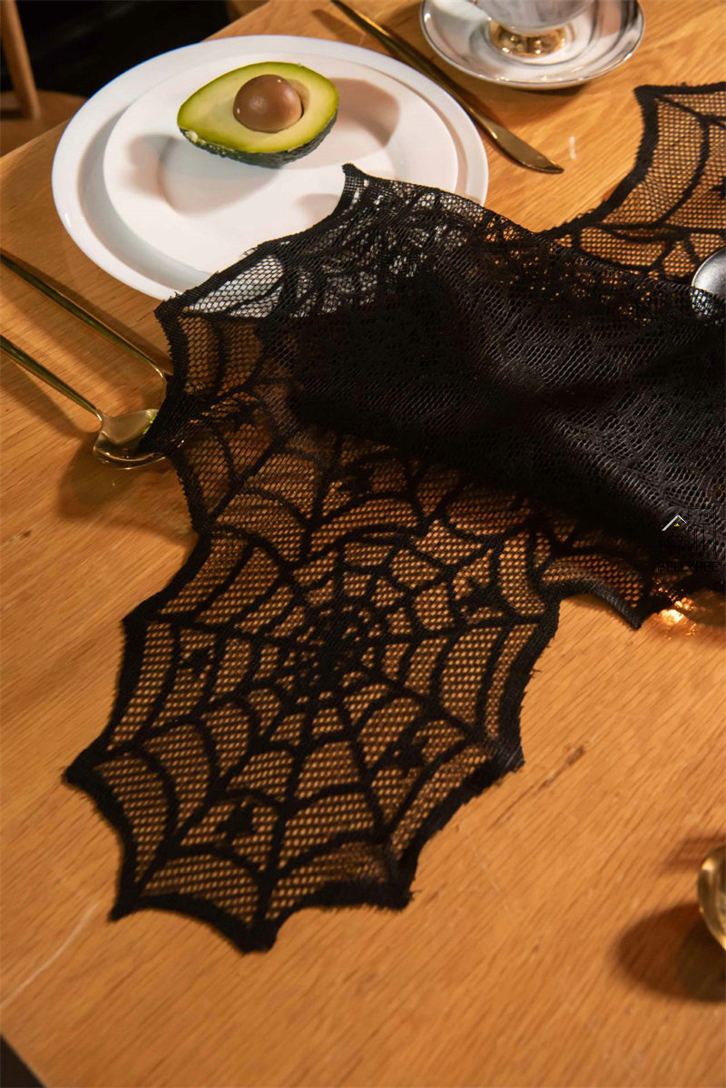 【楽天市場】ハロウィン テーブルクロス 35*182cm 飾り 蜘蛛 レース ゴースト スパイダーウェブ クモ ホラーハロウィン ハンギングカーテン スケアリーパンプキン ホラー ハンギング ...
