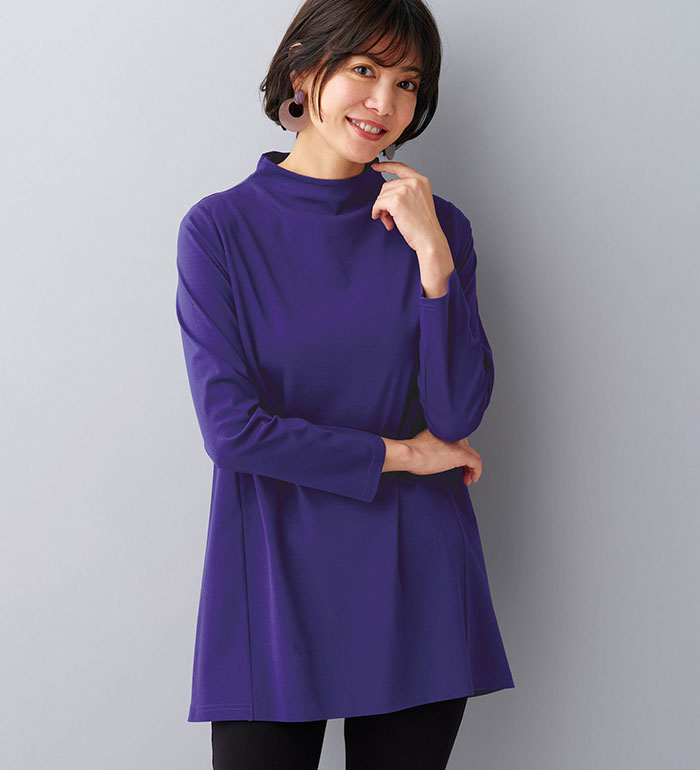 【楽天市場】チュニック M L LL 3L 4L 5L シルキータッチ綿100％チュニック(M～5L) ベルーナ Belluna 40代 50代 60代 ミセス 大人 レディース 秋冬 秋冬服 ...