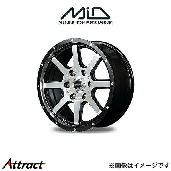 【楽天市場】MID ロードマックス WF8 アルミホイール 1本 MRワゴン 22系(14×4.5J 4-100 INSET43 リム&ディスクポリッシュ+フランジピアスドリルド ...