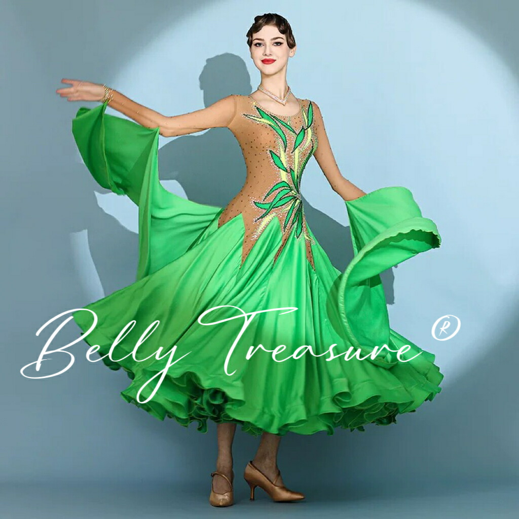 【楽天市場】社交ダンス舞台衣装 オーダーメイドYLFE-S7085-202501：Belly Treasure 楽天市場店