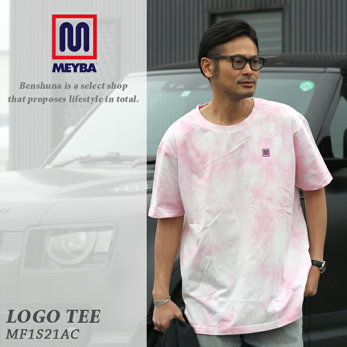 【楽天市場】MEYBA メイバ タイダイ ロゴTシャツ MF1S21AC COTTON TIE DYE TEE ピンク ホワイト XS-2XL ...