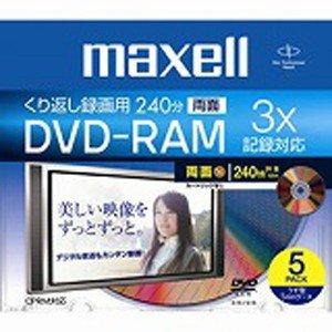 【楽天市場】maxell 録画用 DVD-RAM 240分 2-3倍速対応 5枚 5mmケース入 DRM240B.S1P5S A：ベネフィメントショップ