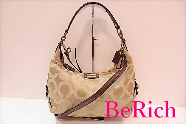 【楽天市場】コーチ COACH 2way ショルダーバッグ マディソン オプアート シグネチャー サテン ヘイリー 18653 カーキ ...