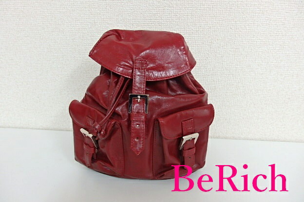 【楽天市場】フェンディ リュックサック 15080 赤 レッド レザー バックパック FENDI 【中古】【送料無料】 bk6141 ...