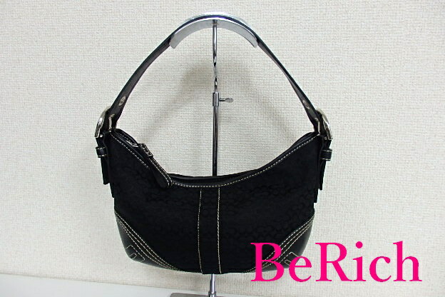 【楽天市場】コーチ COACH ショルダーバッグ 2154 ミニ シグネチャー スモール ホーボー 黒 ブラック キャンバス レザー ロゴ ワンショルダー ハンドバッグ 肩掛け 鞄 【中古 ...