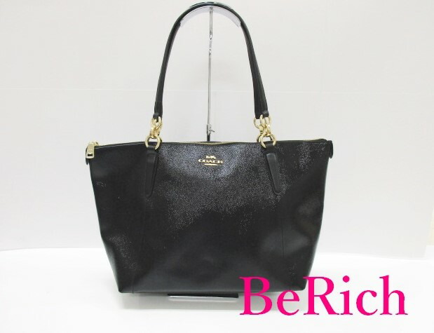 【楽天市場】コーチ COACH トートバッグ F31970 AVA シティ ジップ トップ トート 黒 ブラック パテント レザー ロゴ ...