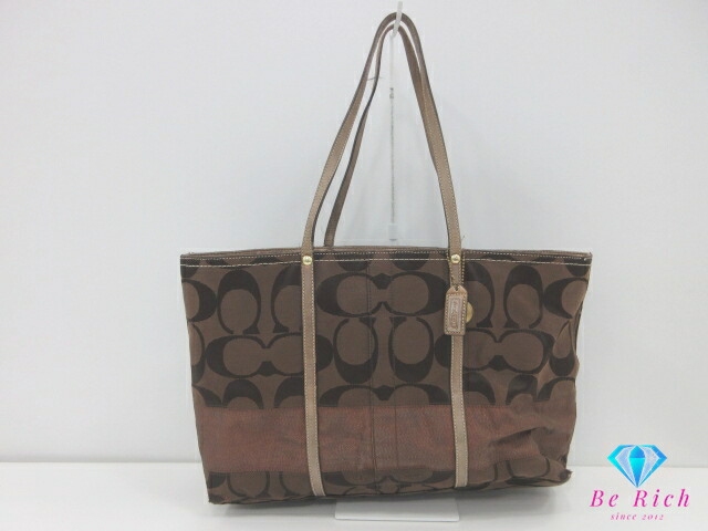 【楽天市場】コーチ COACH ショルダーバッグ トートバッグ シグネチャー 11099 茶 ブラウン キャンバス レザー ロゴ 肩掛け 鞄 ...