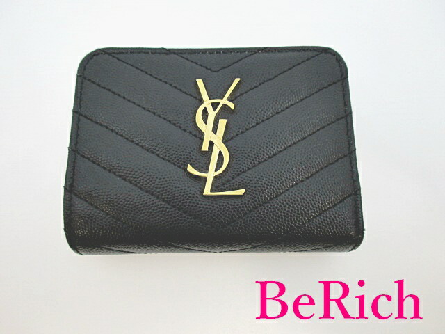 【楽天市場】サン ローラン パリ Saint Laurent 二つ折り財布 403723 モノグラム ロゴ ラウンド ファスナー コンパクト ...
