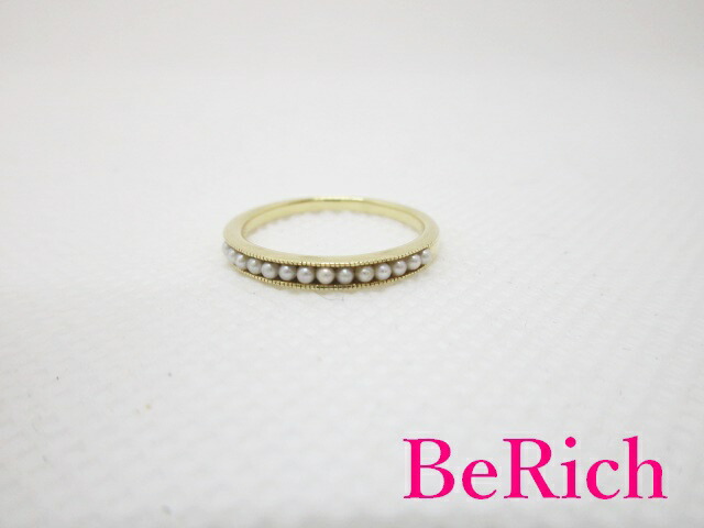 【楽天市場】アガット agete K14 YG ベビー パール 付 リング 指輪 7号 14金 585 イエロー ゴールド エタニティタイプ ジュエリー アクセサリー 【中古】【送料無料 ...