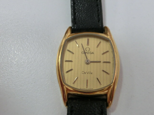 【楽天市場】オメガ OMEGA デヴィル レディース 腕時計 スクエア クォーツ SS レザー 【中古】【送料無料】 mk239：BeRich ...