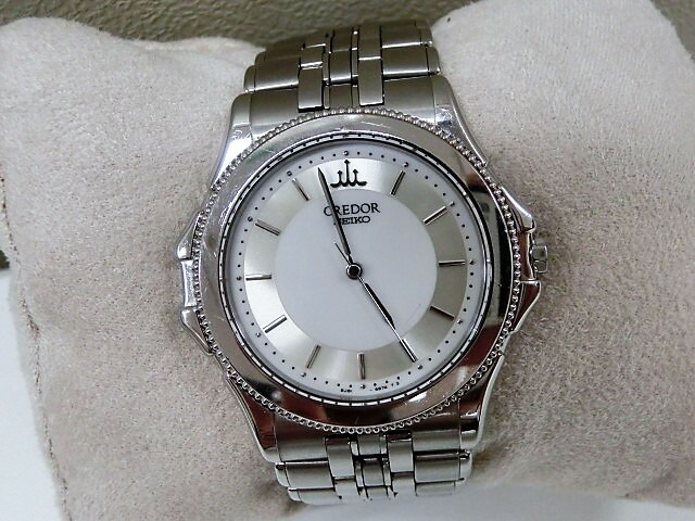【楽天市場】美品 セイコー クレドール パシフィーク 8J81-6B70 K18WG/SS クォーツ レディース 腕時計 ホワイト/シルバー ...