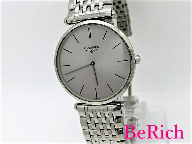 【楽天市場】美品 ロンジン グランドクラシック L4.709.4 メンズ 腕時計 SS クォーツ QZ シルバー文字盤 LONGINES ...