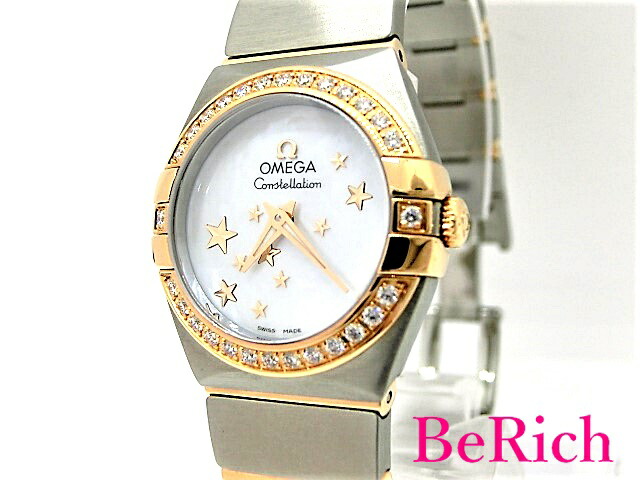 【楽天市場】美品 オメガ コンステレーション ブラッシュ 123.25.24.60.05.002 ダイヤベゼル シェル文字盤 レディース 腕 ...