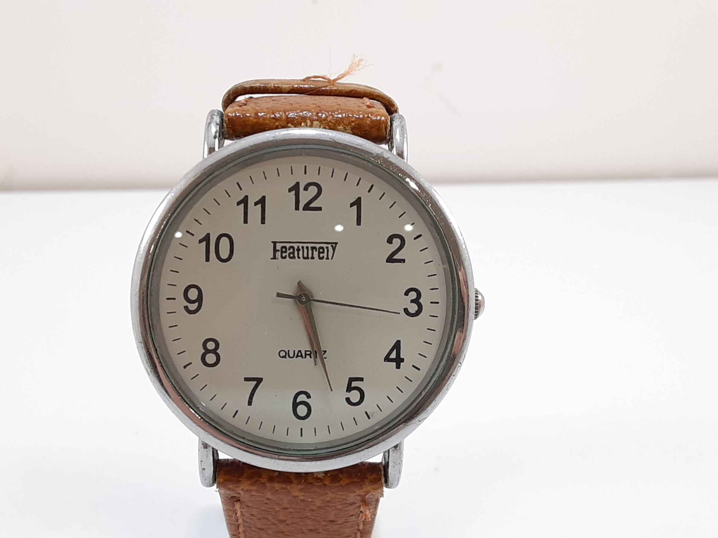 【楽天市場】フィーチャリー Featurely メンズ 腕時計 白 茶 ホワイト ブラウン SS レザー ブレス アナログ クォーツ QZ ...