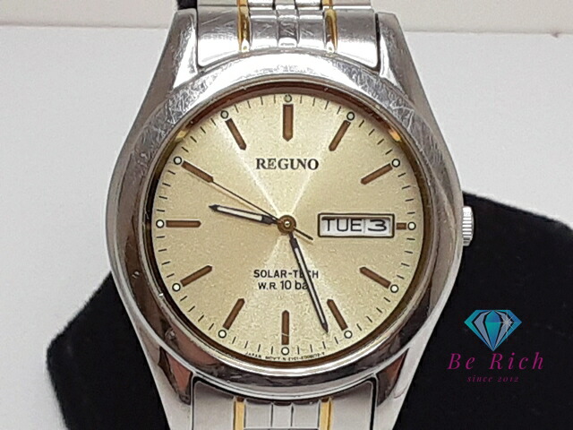 【楽天市場】シチズン CITIZEN レグノ ソーラー メンズ 腕時計 デイデイト E101-K005299 ゴールド シルバー SS GP ブレス アナログ クォーツ QZ ウォッチ ...