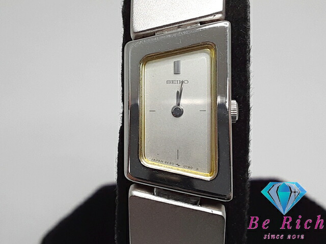 【楽天市場】セイコー SEIKO レディース 腕時計 2E20-5610 薄型 スクエア シルバー SS ブレス アナログ クォーツ QZ ...