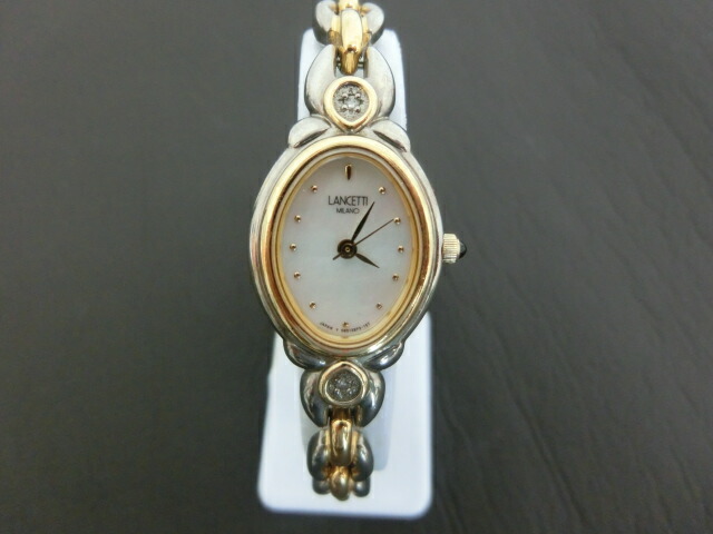 【楽天市場】LANCETTI レディース腕時計 ウォッチ クォーツ ゴールド×シルバー×シェル SS 【中古】【送料無料】ht1102 ...