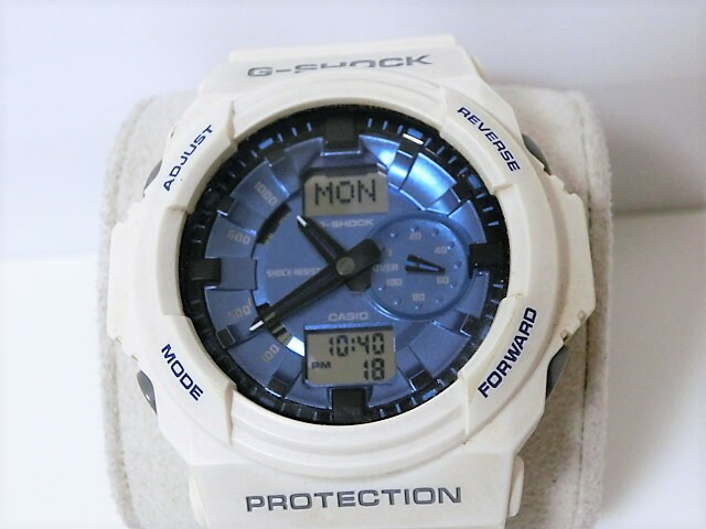 【楽天市場】カシオ G-SHOCK GA-150MF デジタル メンズ 腕時計 メタリック ブルー文字盤 樹脂 クォーツ デイト CASIO ...