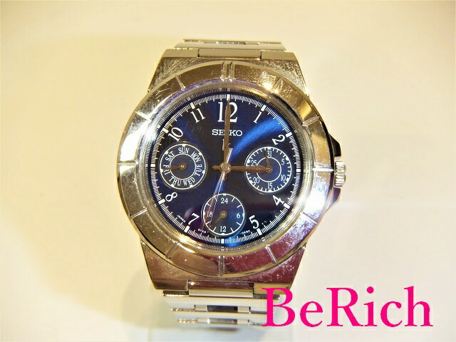【楽天市場】セイコー SEIKO ルキア LUKIA レディース 腕時計 5Y89-0B30 トリプルカレンダー ネイビー 文字盤 SS ...