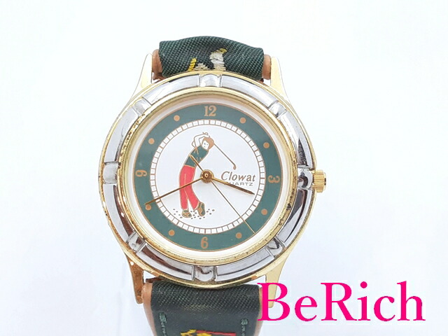 【楽天市場】クロワット CLOWAT メンズ 腕時計 16377 白 ホワイト 文字盤 SS GP レザー ブレス アナログ クォーツ QZ ...