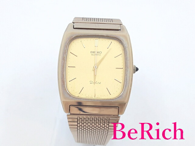 【楽天市場】セイコー SEIKO ドルチェ メンズ 腕時計 5931-5341 ゴールド 文字盤 SS ブレス アナログ クォーツ QZ ...