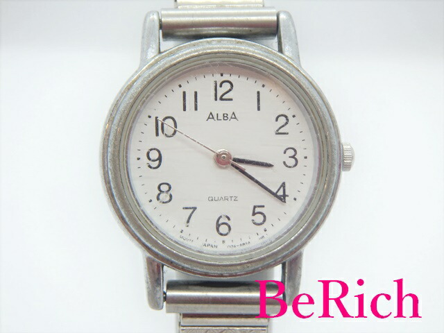 【楽天市場】セイコー SEIKO アルバ ALBA レディース 腕時計 Y136-6A80 白 ホワイト 文字盤 SS シルバー アナログ ...