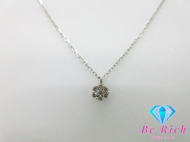 【楽天市場】SILVER シルバー ストーン 0.10ct デザイン ネックレス ペンダント SV 925 メレ 宝石 ジュエリー アクセサリー 【中古】【送料無料】 dgs3050 ...